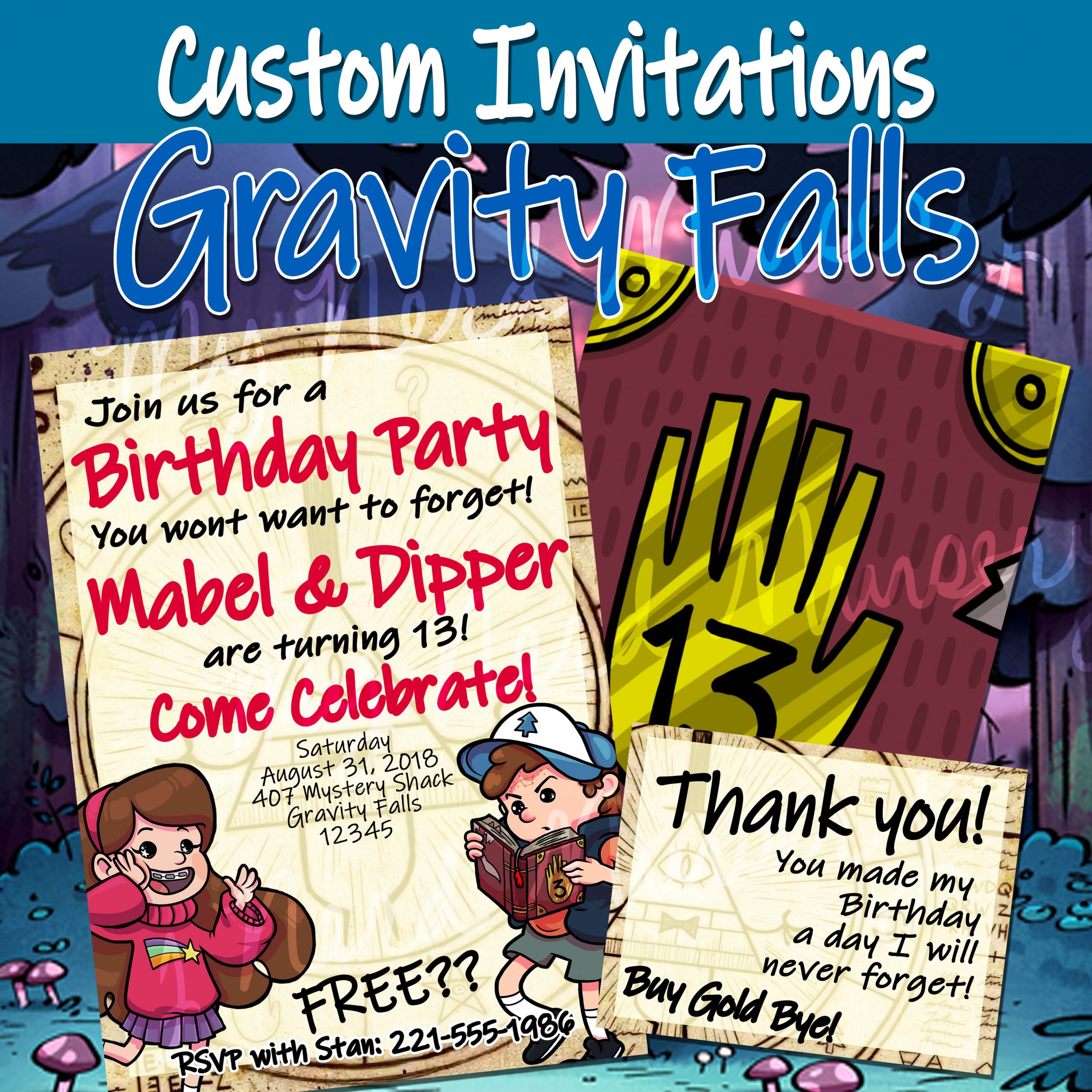 Gravity Party Invitations Gravity Invitations Etsy